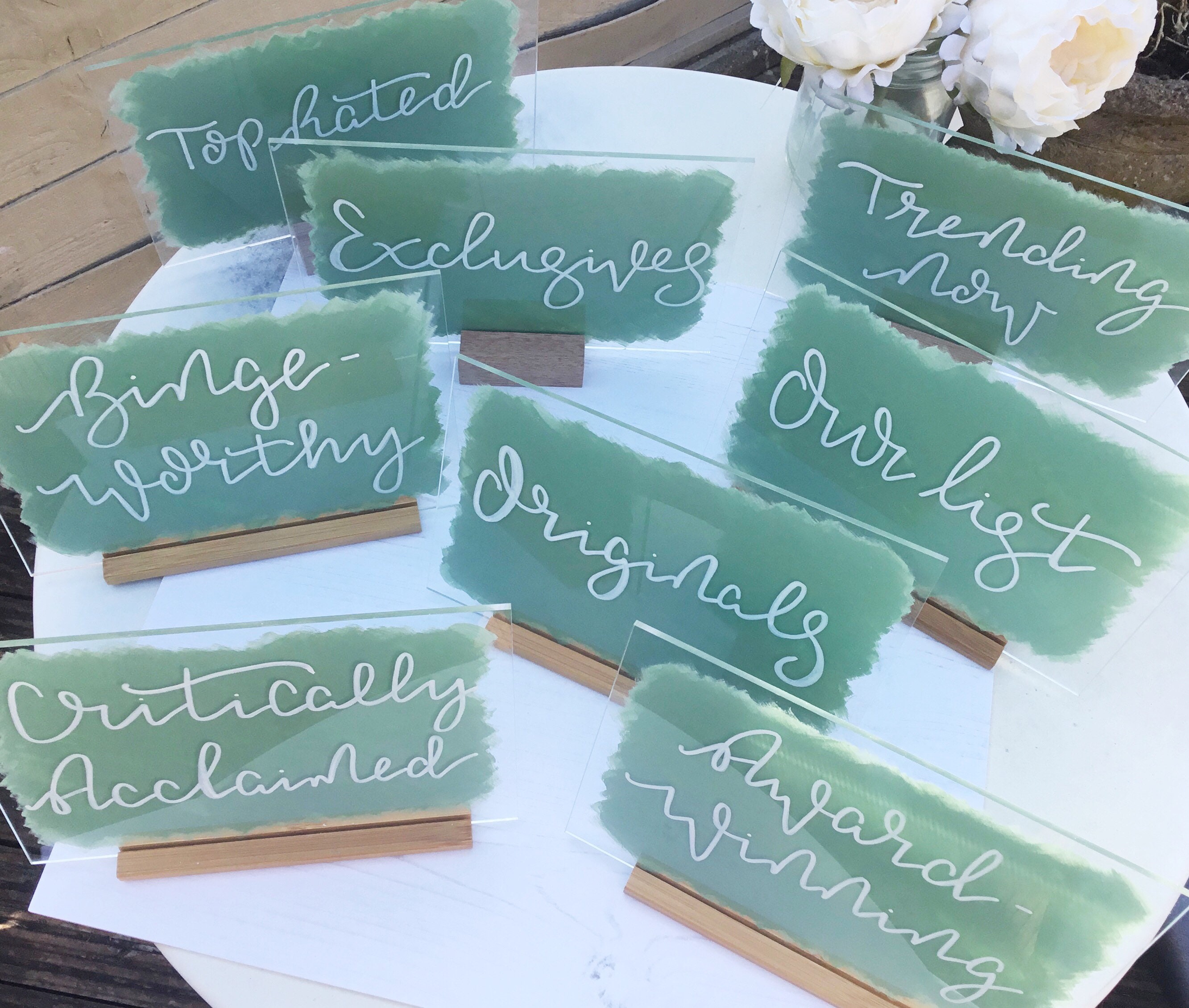 Acrylic Table Numbers Acrylic Table Names Wedding Table | Etsy