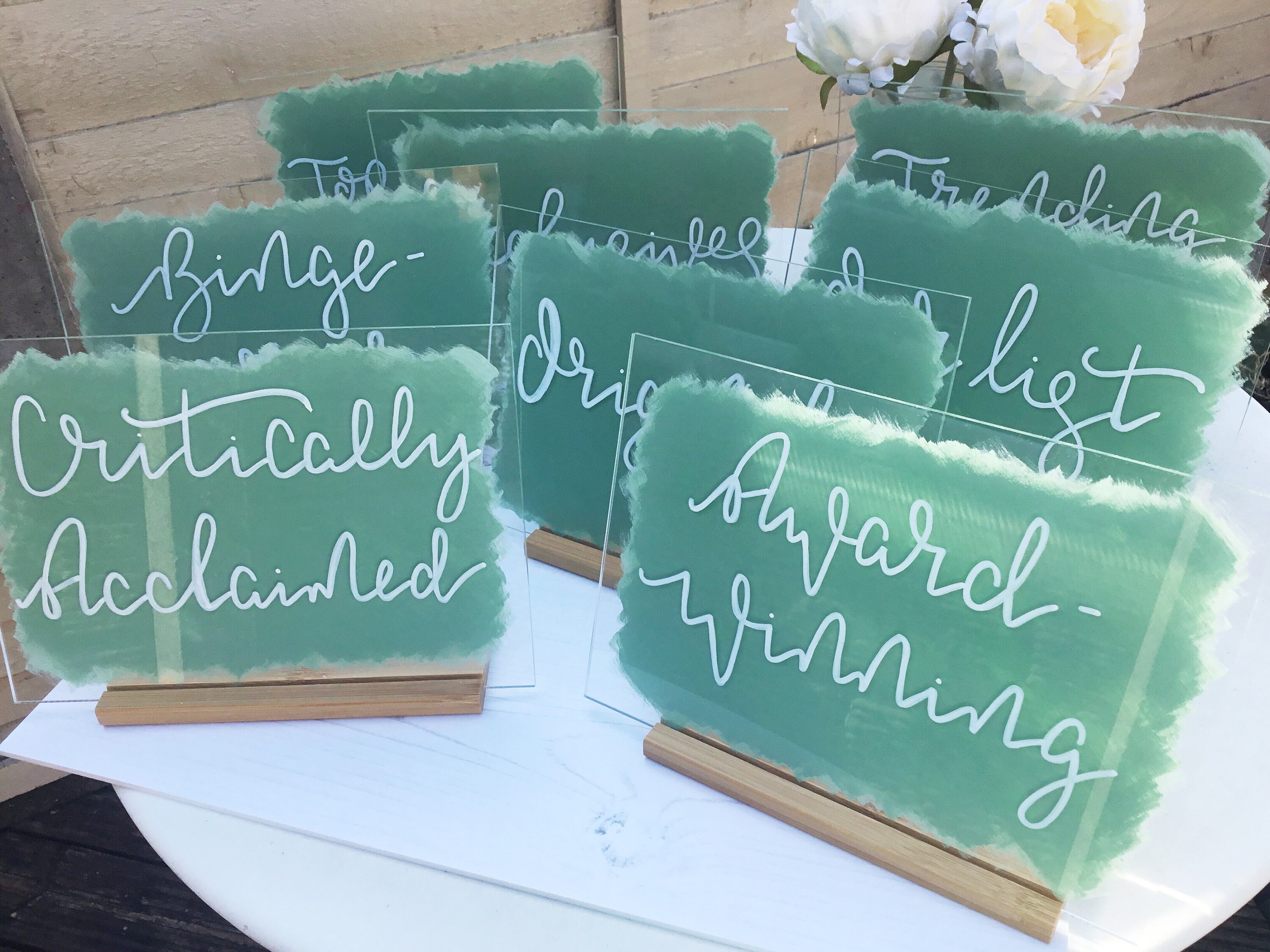 Acrylic Table Numbers Acrylic Table Names Wedding Table | Etsy