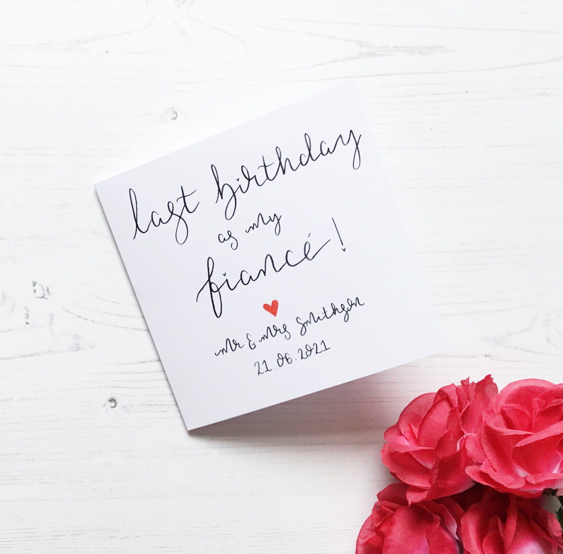 Last Birthday as My Fiance Fiancee Birthday Card Fiance - Etsy UK