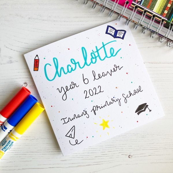 School Leavers Card - Etsy UK