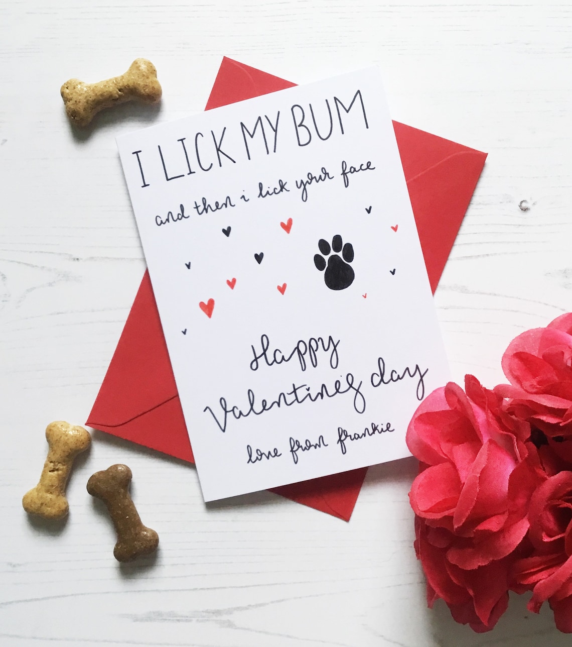 Valentines Card From the Dog From the Dog Card From the Dog - Etsy