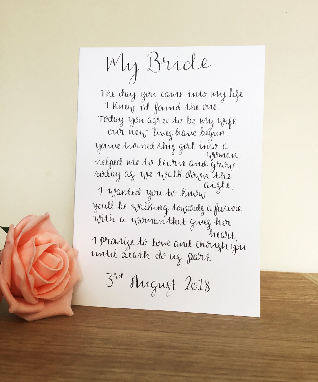 Same Sex Wedding To My Bride Card Same Sex Wedding Gay Wedding To My