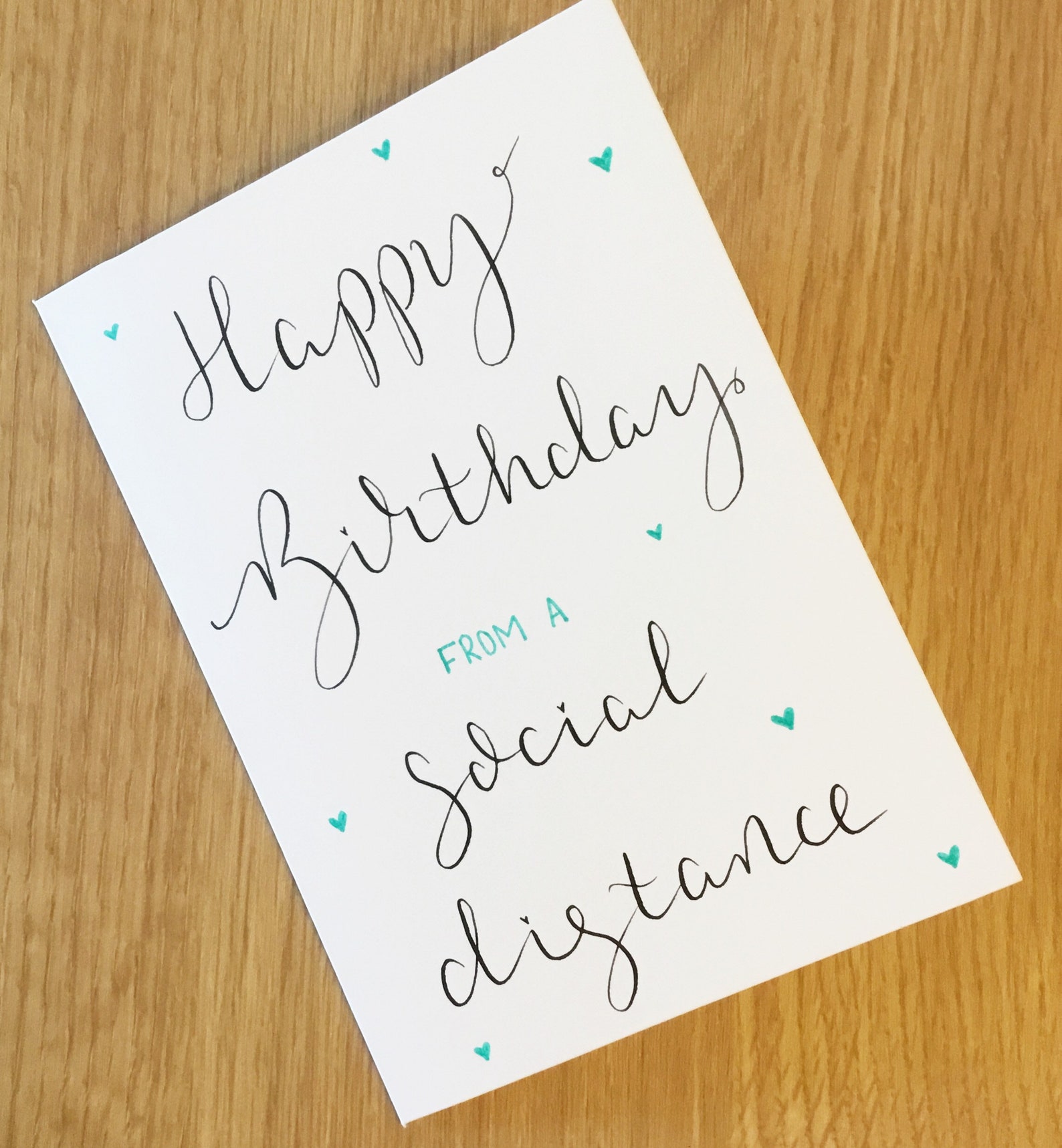 Social distance birthday card birthday card social | Etsy