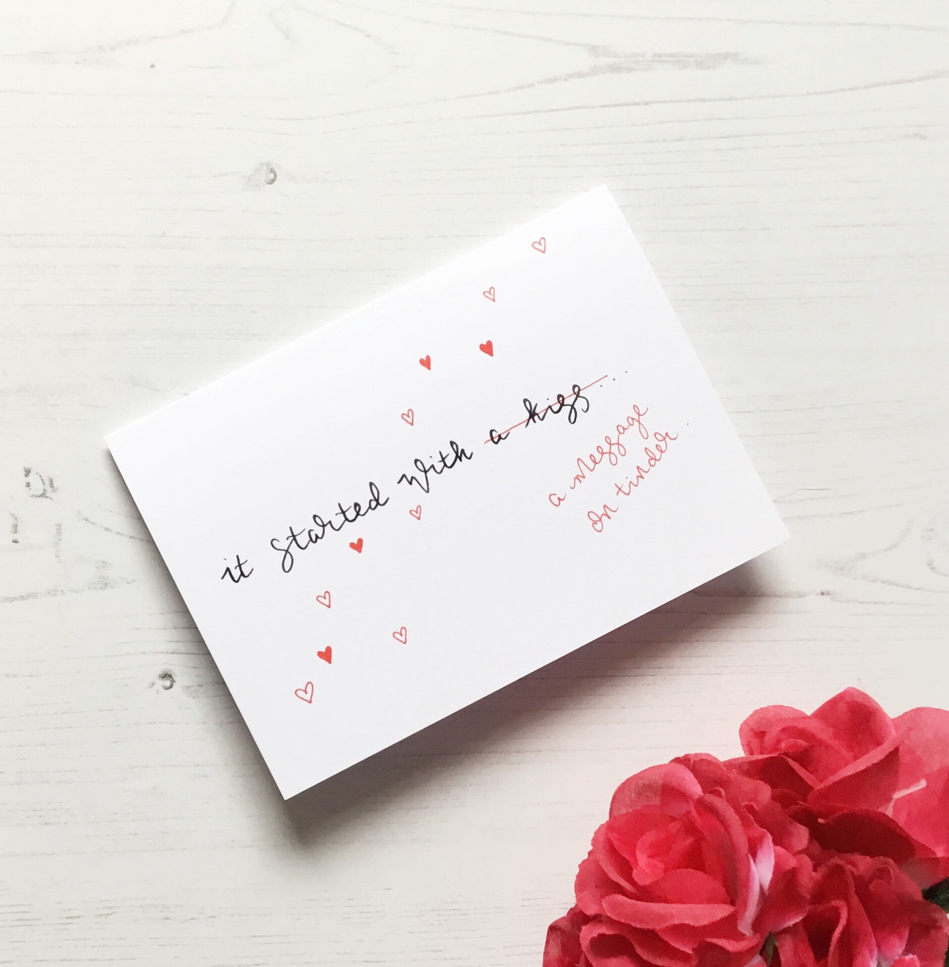 Tinder Anniversary Card Tinder Card Tinder Anniversary Card | Etsy New ...