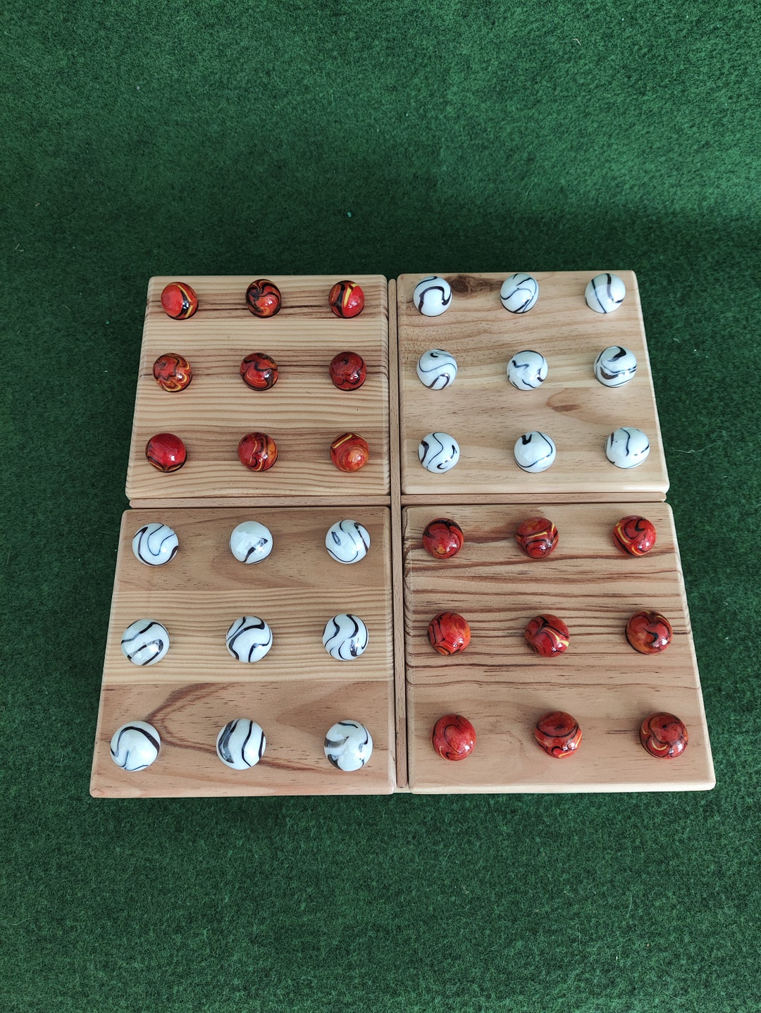 Five in a Row Strategy and Alignment Game, Solid Wood Gift Idea for ...