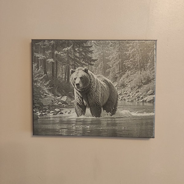 Laser Engraved Art on Canvas - Etsy