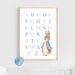 Peter Rabbit Beatrix Potter Alphabet, Christening Gift, Wall Hanging ...