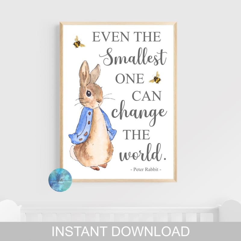Peter Rabbit Quote - Etsy