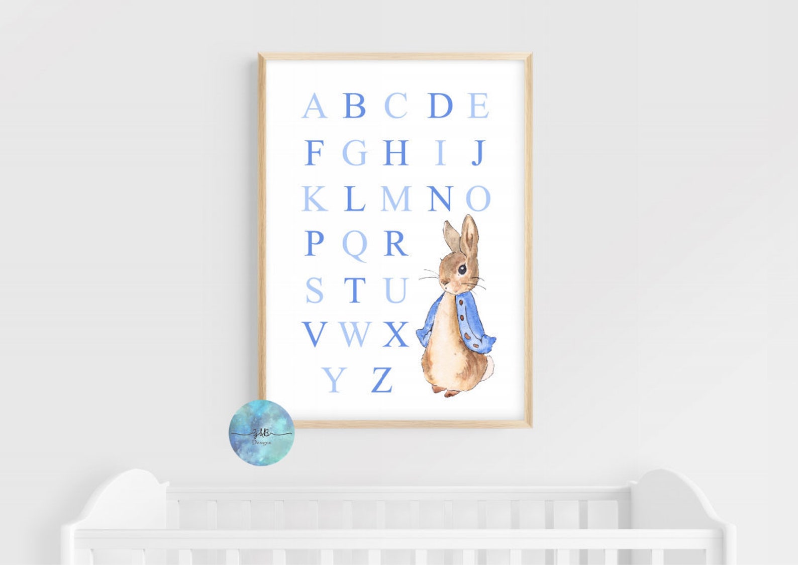 Peter Rabbit Beatrix Potter Alphabet, Christening Gift, Wall Hanging ...