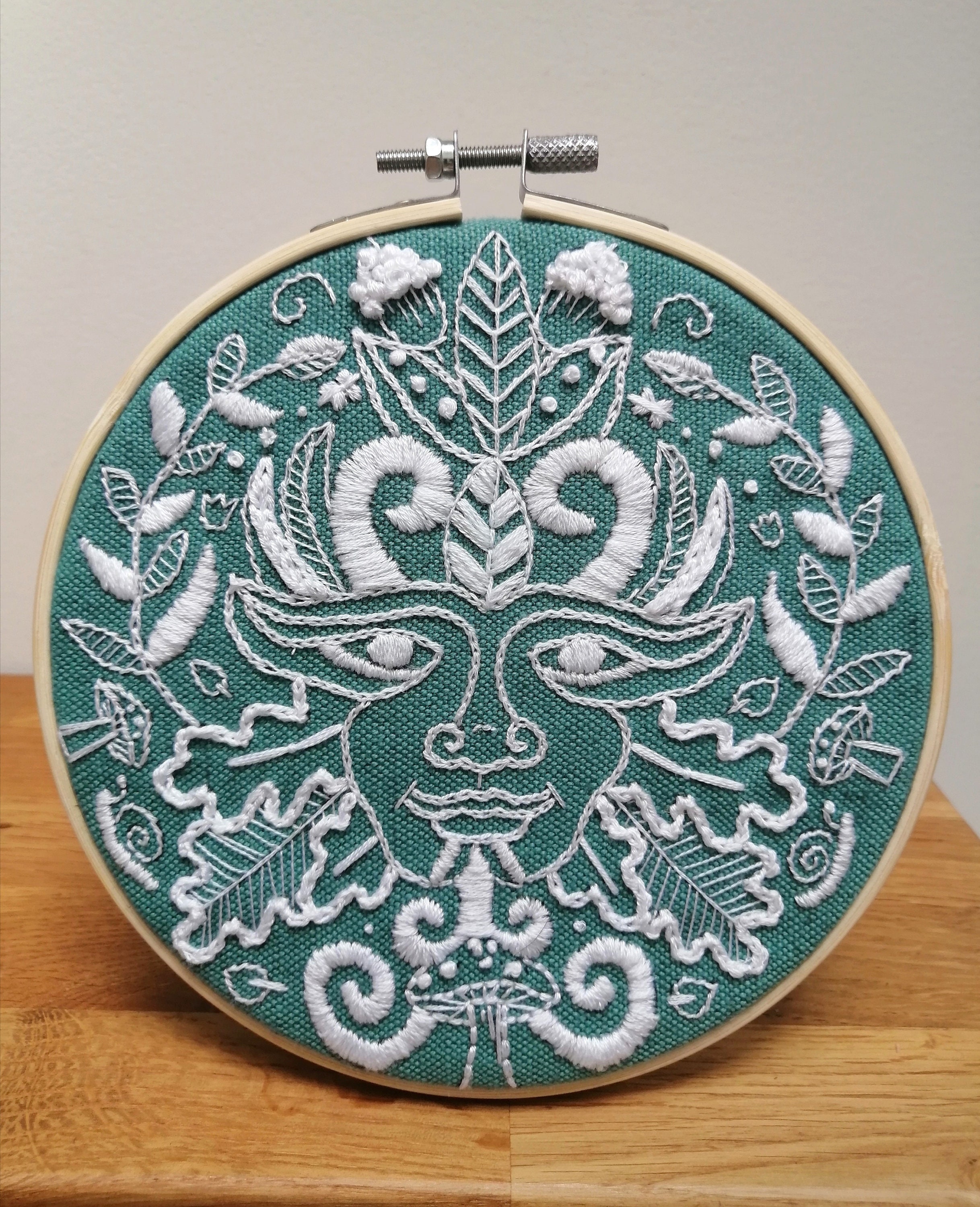 Green Man Cross Stitch Pattern - Etsy UK