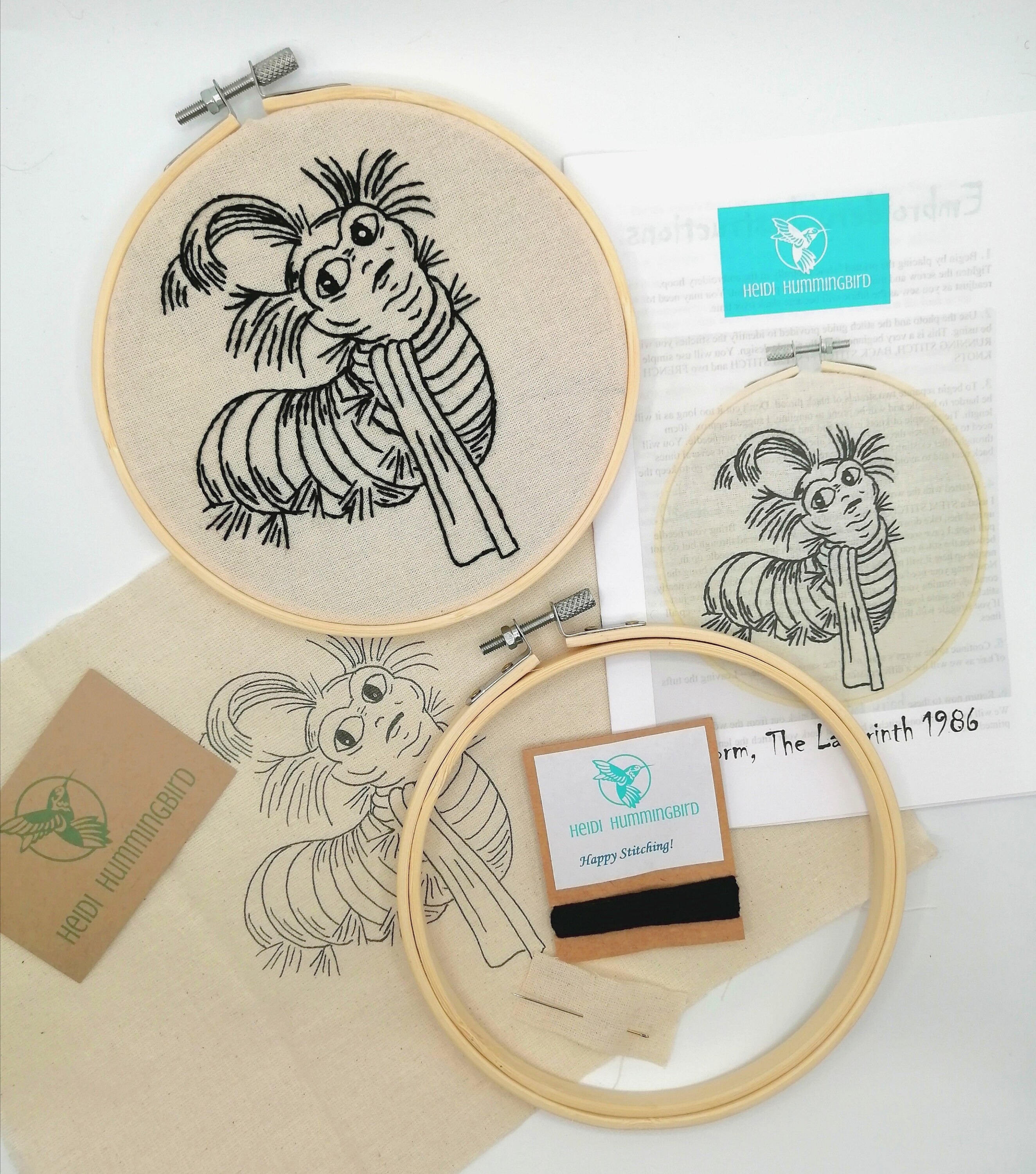 Kits & How To The Labyrinth movie 1986 embroidery hoop art kit PDF ...