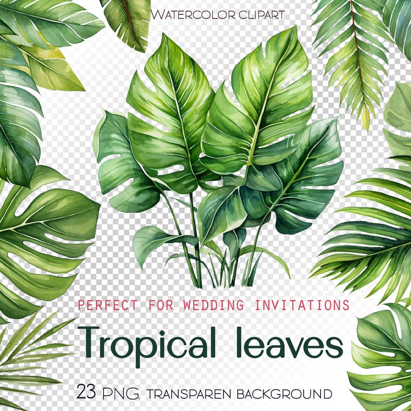 Jungle Leaf Art - Etsy