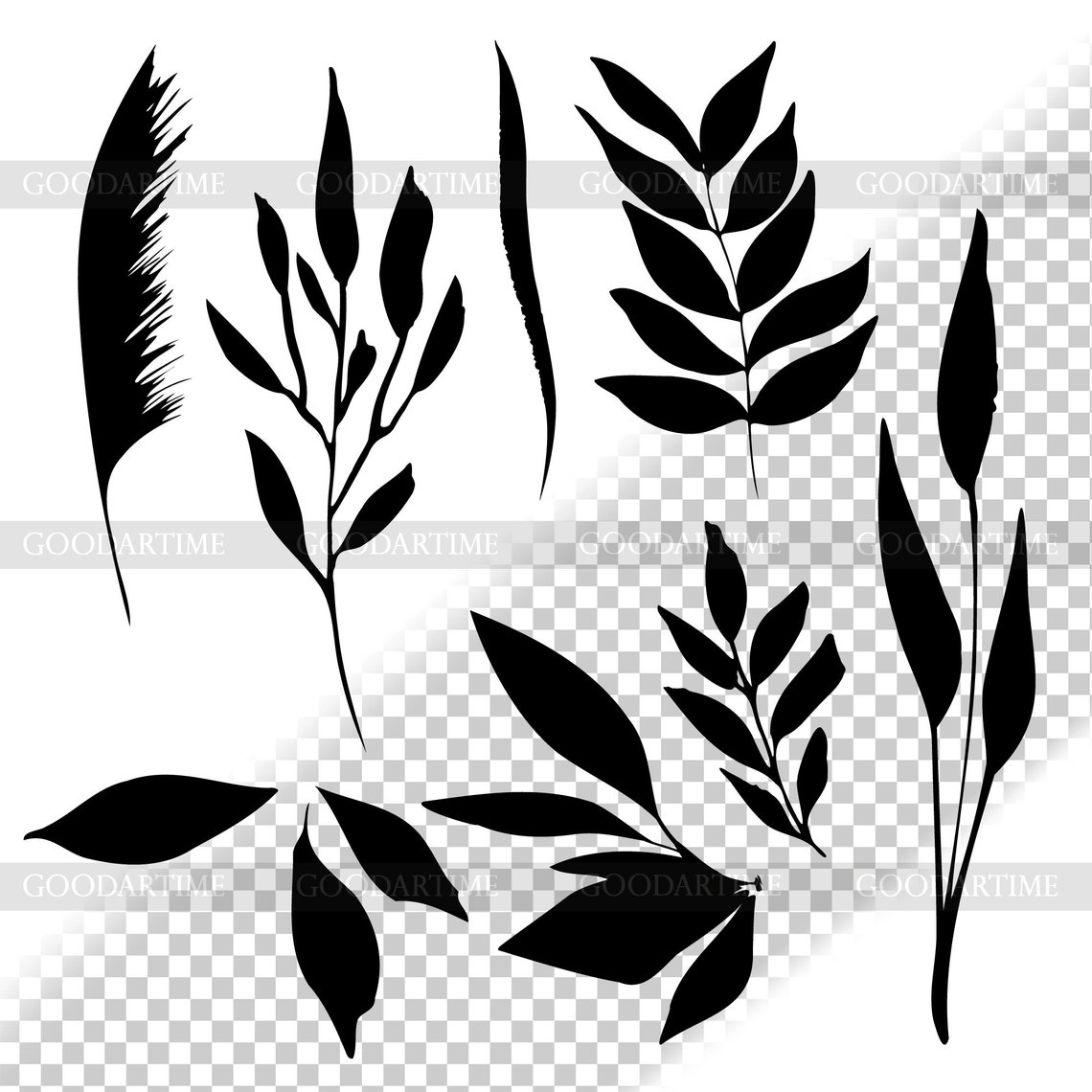 Leaves Bundle SVG 2 Branch Svg Files for Cricut Leaf Svg - Etsy
