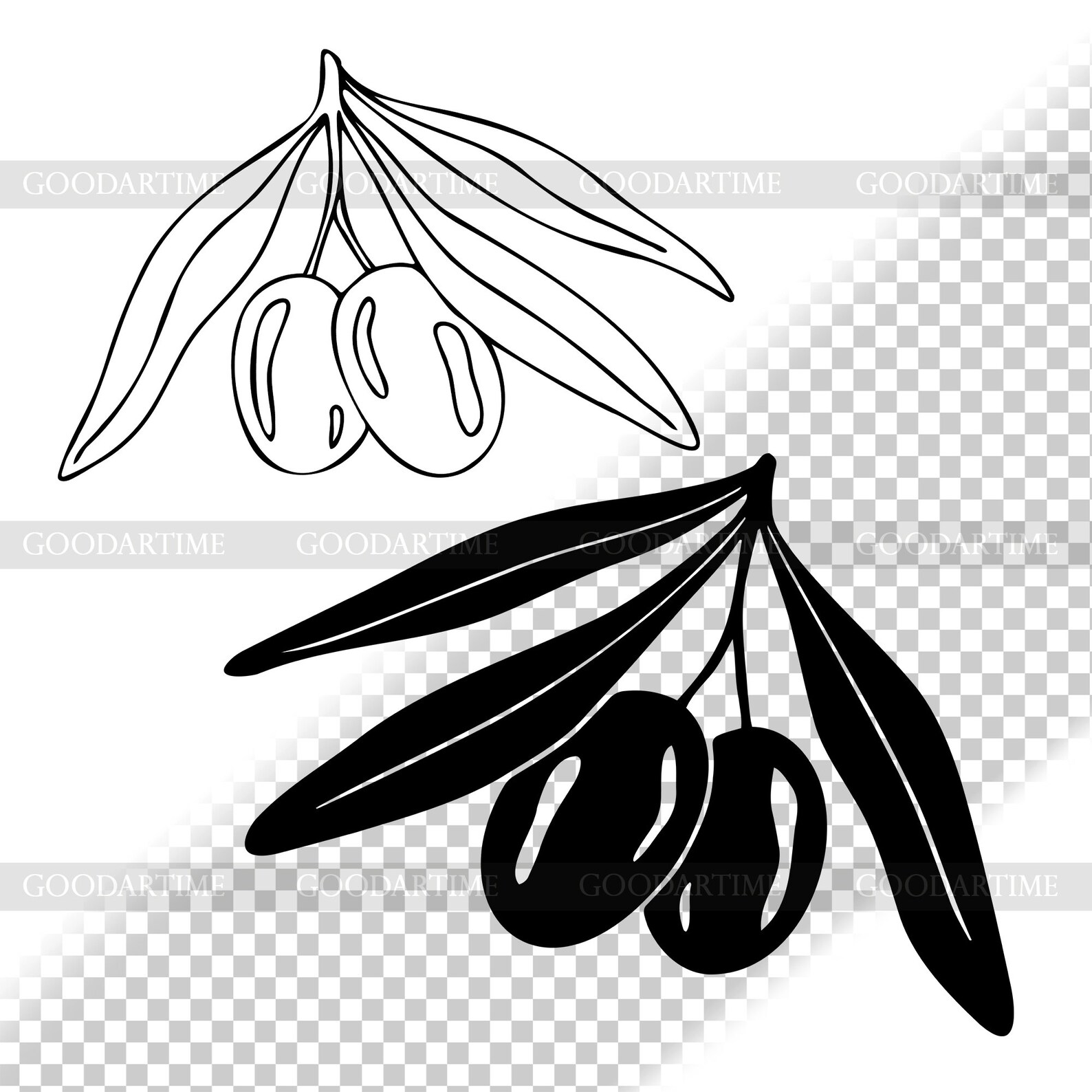 Olive Branch SVG Olive PNG Set for Sublimation and Cutting. - Etsy