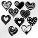 Hearts Silhouette Bundle SVG, Love Svg, Heart Svg Cut Files for Cricut ...