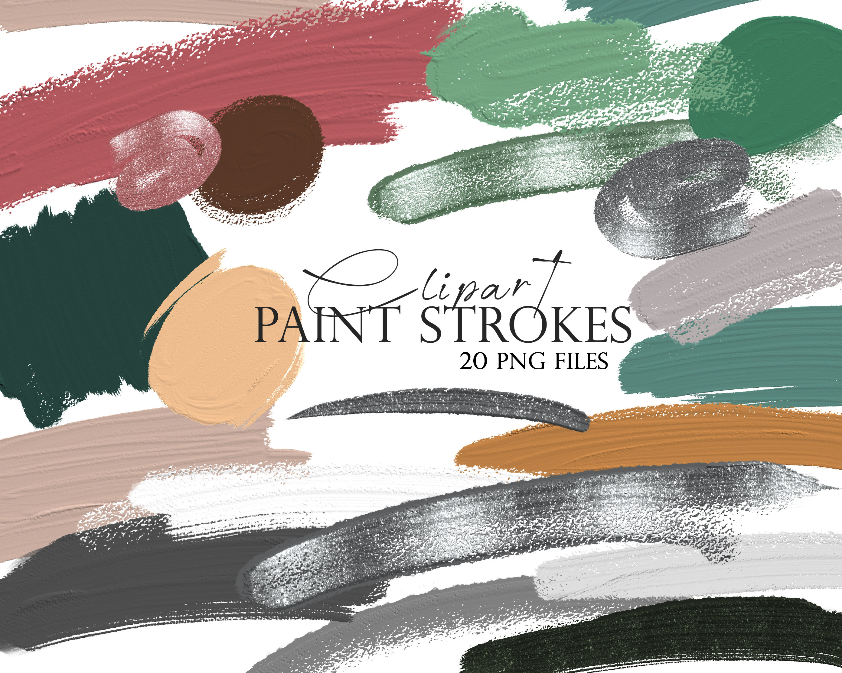 Paint Strokes PNG Clipart, Brush stroke clipart, Oil paint design ...