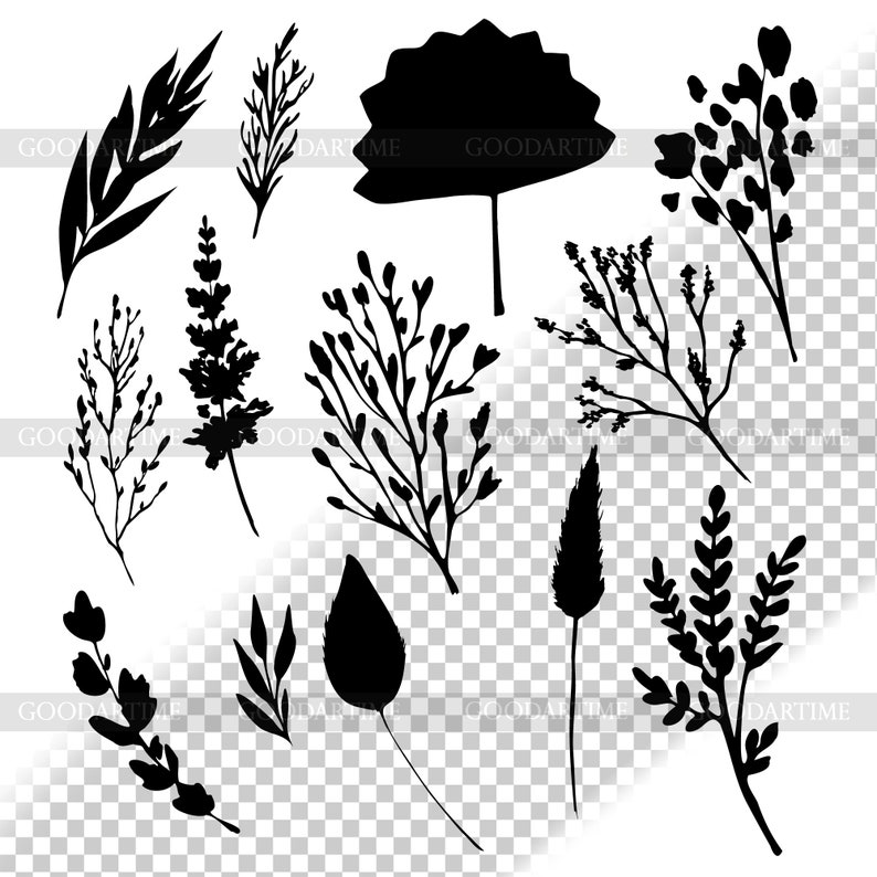 Leaves Bundle SVG 2 Branch Svg Files for Cricut Leaf Svg - Etsy