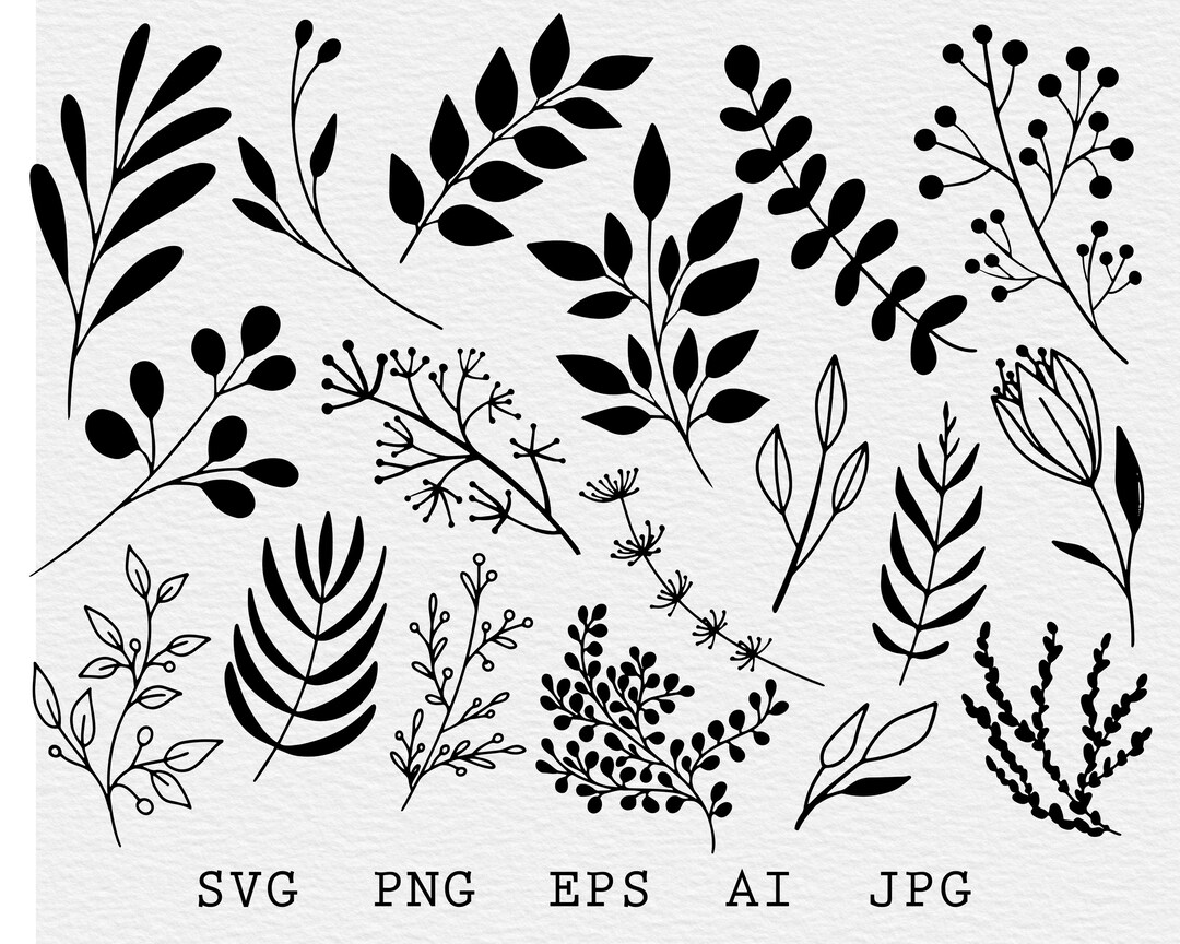 Leaves Bundle SVG Branch Svg Files for Cricut Leaf Svg - Etsy Canada