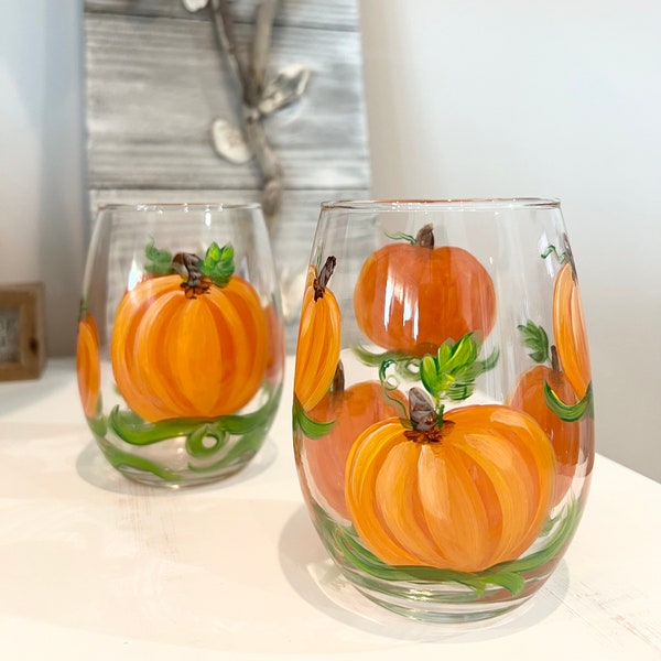 Painted Wine Glasses - Etsy
