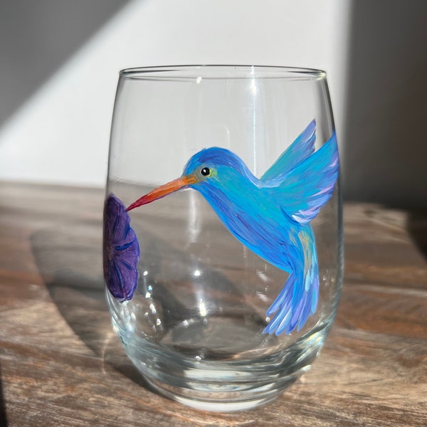 Painted Hummingbird - Etsy