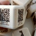 QR Code Cubes for Bar and Restaurants. Wooden Blocks With QR and Logo ...