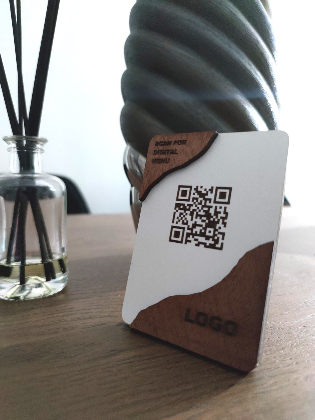 10 QR Code Menu Stand for Restaurant and Bar Table. Scannable Digital ...