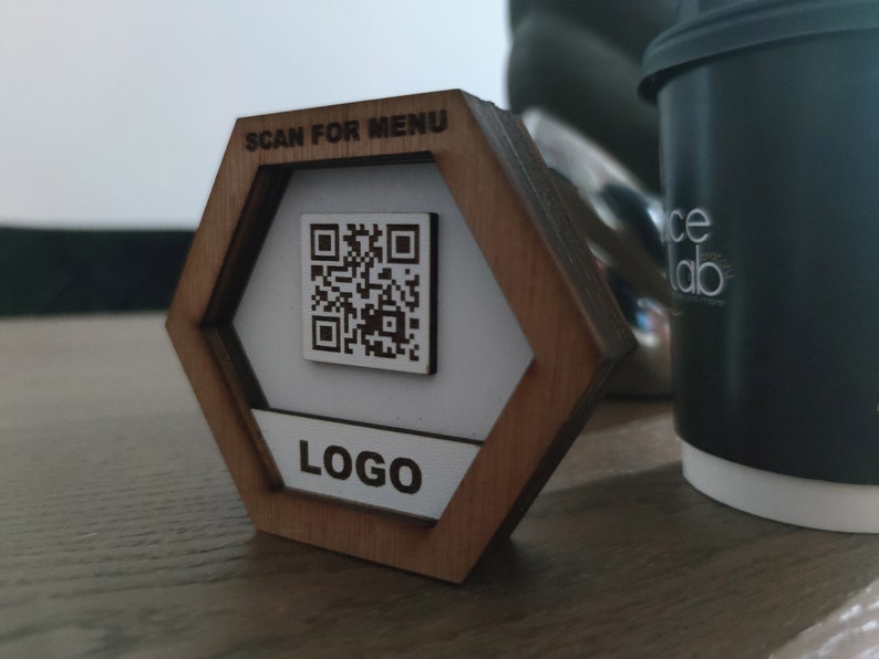 10 QR Code Table Stand Custom Made QR Digital Menu Sign for - Etsy