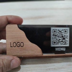 10custom-made QR Code Tabletop Stands, Scannable QR Code Tabletop to ...