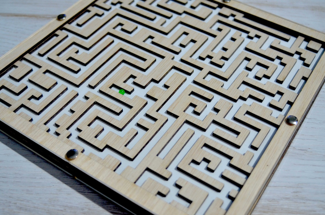 Double Side Wooden Maze Game for Young Kids Gift. Wooden - Etsy