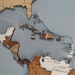 Rustic 3D Wooden Americas Wall Map – Handcrafted Wood Map of North ...