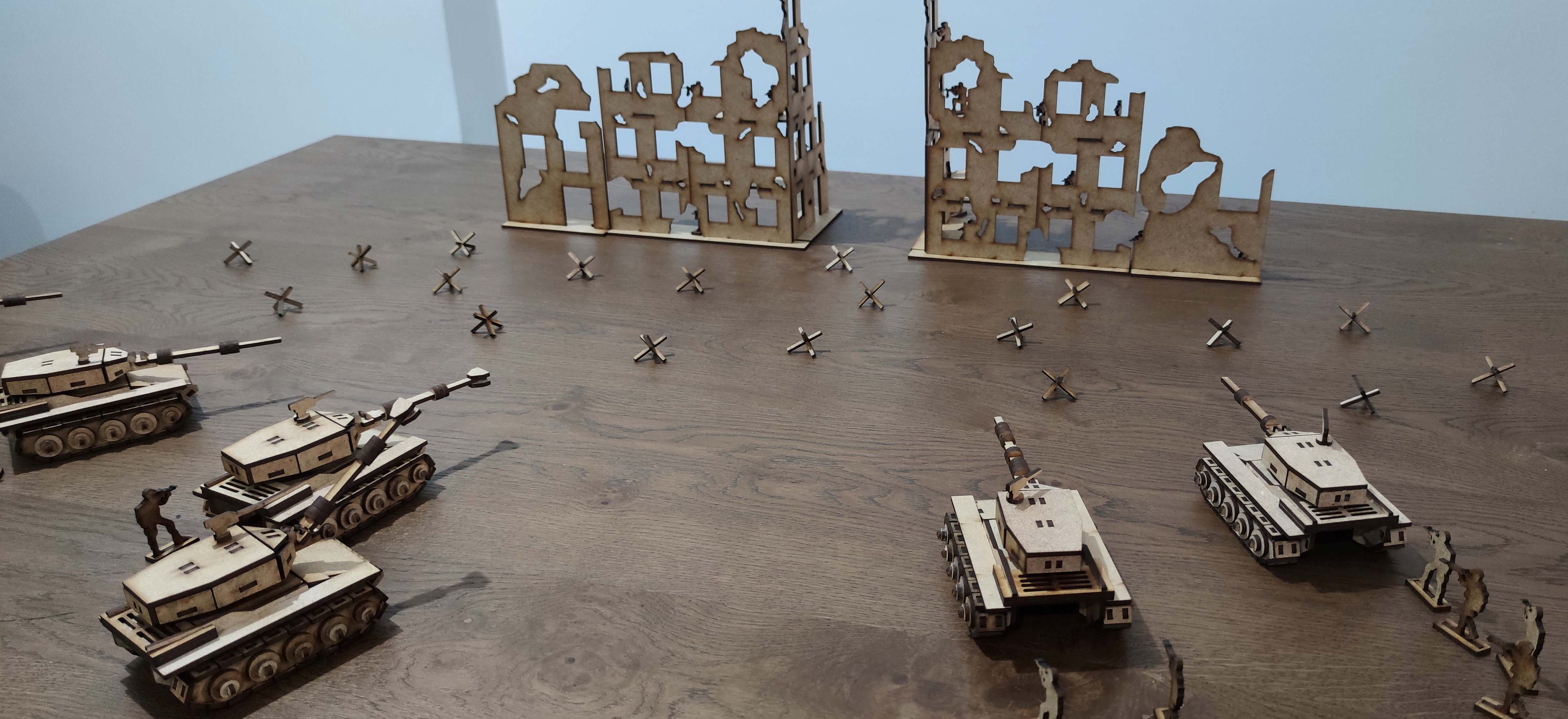 Handmade Wooden Army Playset With Soldiers and Battlefield Props – Eco ...