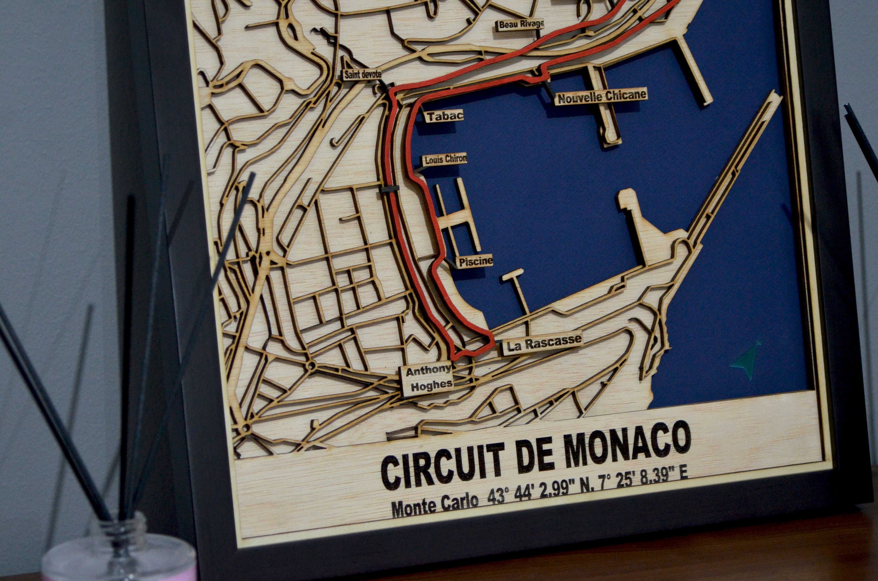 Monaco F1 Track 3D Wooden Map: Layered Street Circuit Art - Etsy
