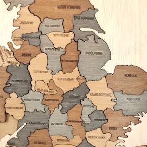 Wooden United Kingdom Map Puzzle: Educational UK Geography - Etsy
