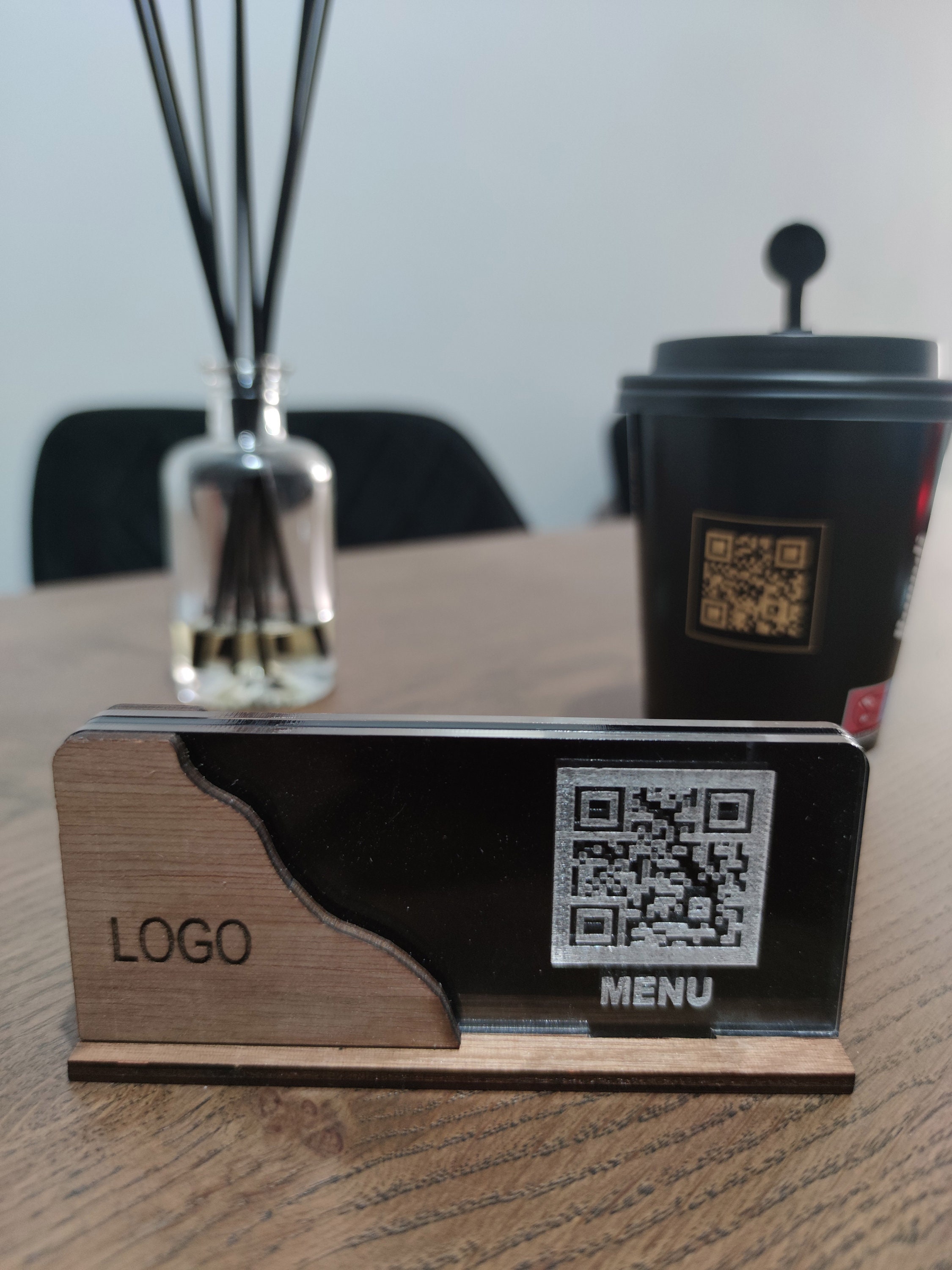 10custom-made QR Code Tabletop Stands, Scannable QR Code Tabletop to ...
