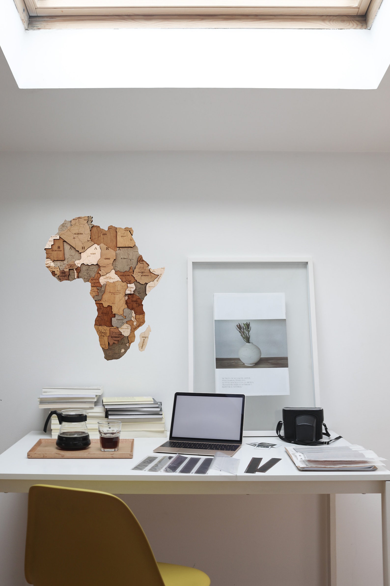 Wood Map of Africa in 3D – Travel Map Wall Hanging – Handcrafted Wooden ...