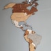Rustic 3D Wooden Americas Wall Map – Handcrafted Wood Map of North ...