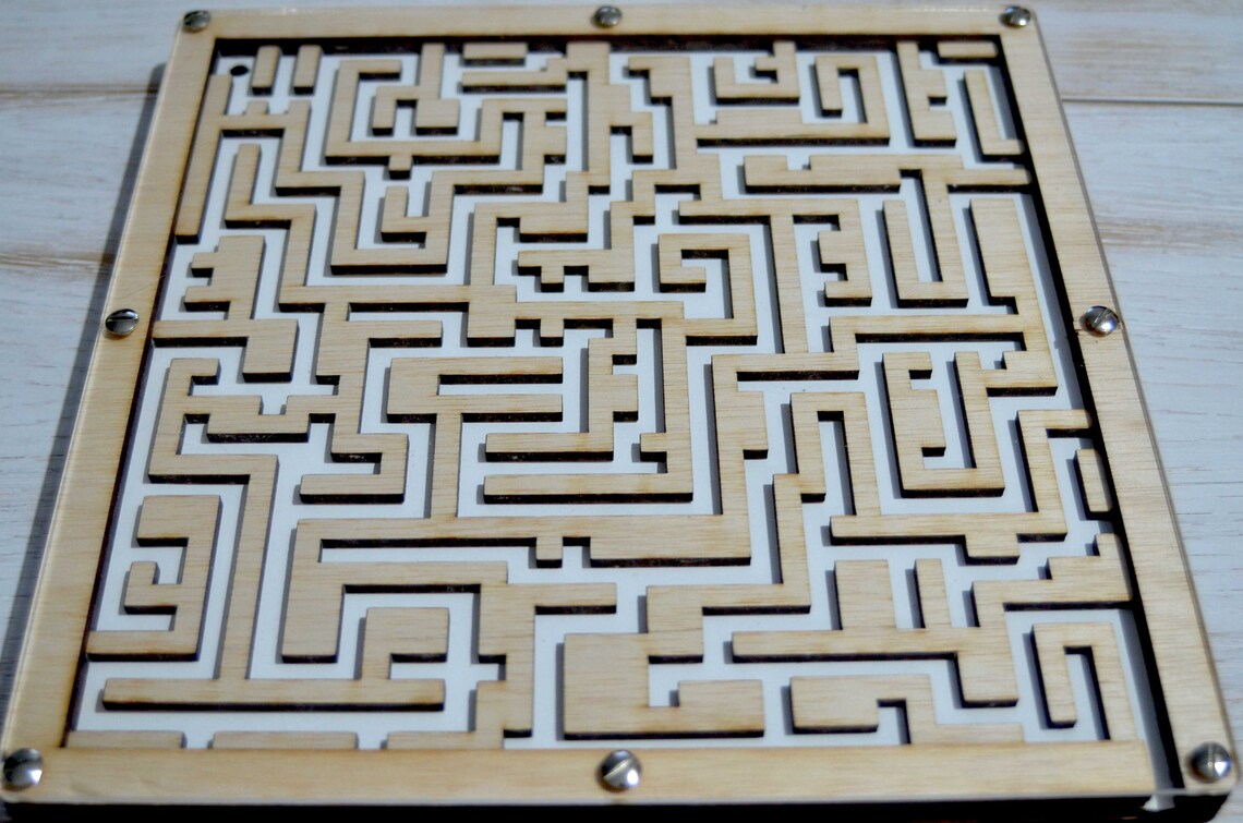 Double Side Wooden Maze Game for Young Kids Gift. Wooden - Etsy