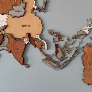 Wooden World Map for Wall Decor. the Most Accurate World Map Based on ...