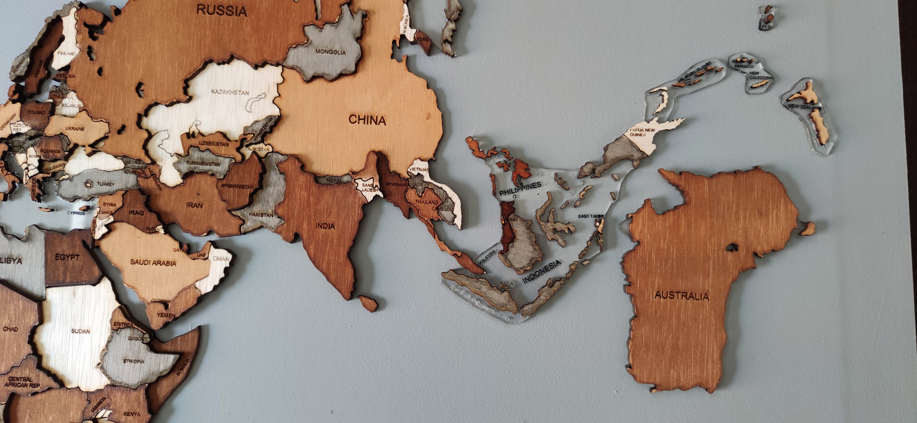 Wooden World Map for Wall Decor. the Most Accurate World Map Based on ...