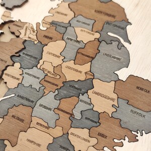Wooden United Kingdom Map Puzzle: Educational UK Geography - Etsy