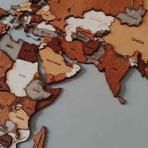 Wooden World Map for Wall Decor. the Most Accurate World Map Based on ...
