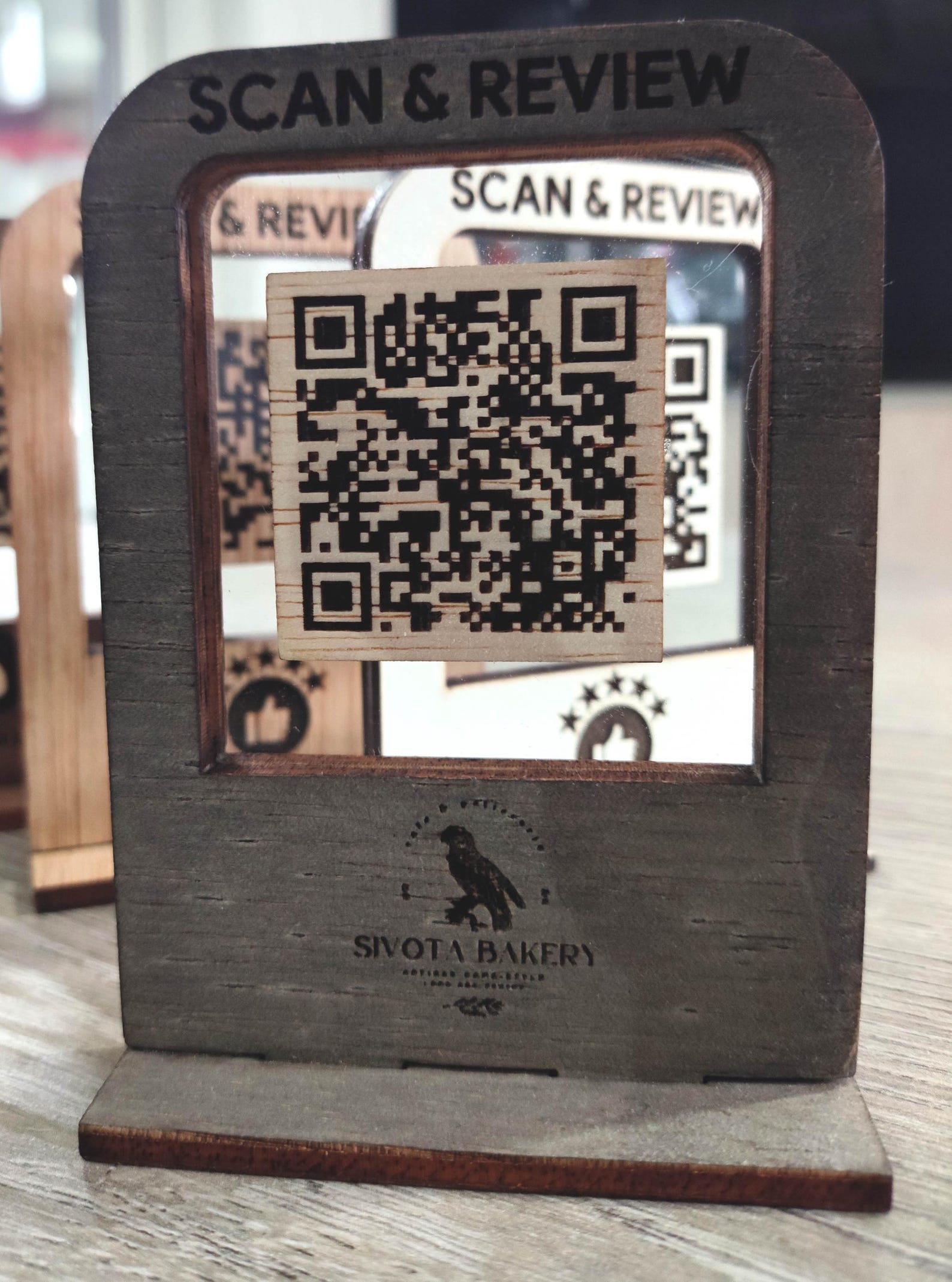Double-sided QR Code Menu Stand for Restaurant Tables (set of 10) - Etsy