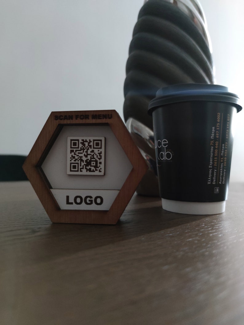 10 QR Code Table Stand Custom Made QR Digital Menu Sign for - Etsy