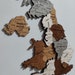 Rustic 3D Wooden UK Wall Map – Handcrafted United Kingdom Geography Art ...