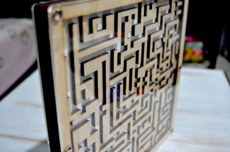 Double Side Wooden Maze Game for Young Kids Gift. Wooden - Etsy
