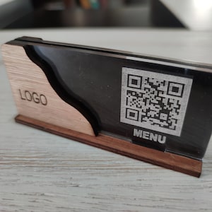 10custom-made QR Code Tabletop Stands, Scannable QR Code Tabletop to ...