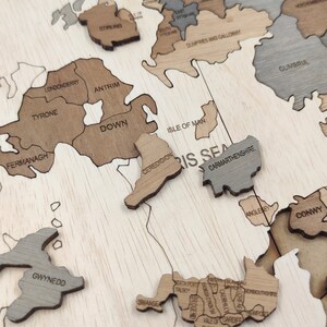 Wooden United Kingdom Map Puzzle: Educational UK Geography - Etsy