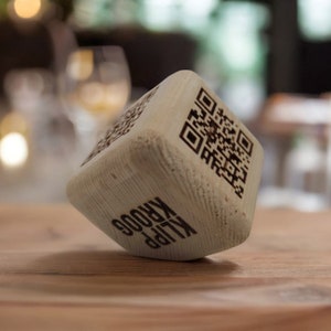 10 QR Code Menu on Cube for Bar and Restaurant, Scannable QR Code for ...