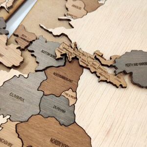 Wooden United Kingdom Map Puzzle: Educational UK Geography - Etsy