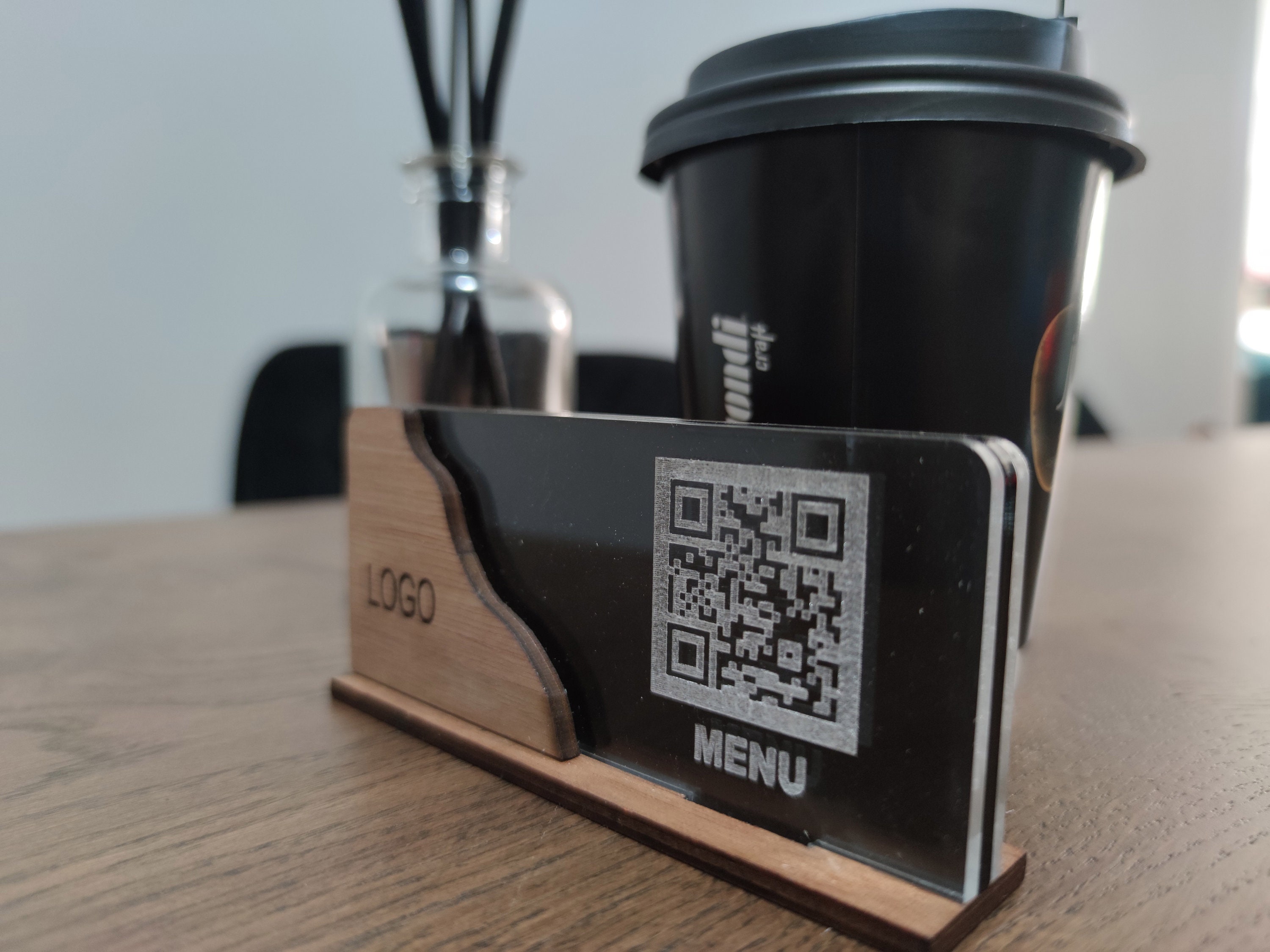10custom-made QR Code Tabletop Stands, Scannable QR Code Tabletop to ...
